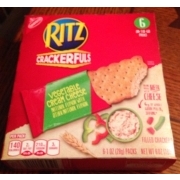 Nabisco Ritz Crackerfuls, Vegetable Cream Cheese Filled Crackers ...