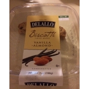 Delallo Biscotti, Twice Baked, Vanilla Almond: Calories, Nutrition ...