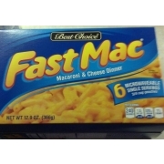 Best Choice Fast Mac Macaroni And Cheese Dinner: Calories, Nutrition ...