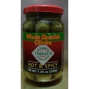 Tabasco Whole Spanish Olives, Hot & Spicy: Calories, Nutrition Analysis ...