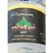 Publix Premium Mint Indulgent Yogurt With Mint Chocolate Cups: Calories ...