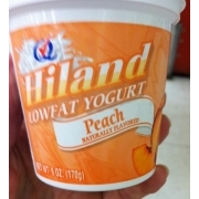 Hiland Lowfat Yogurt, Peach Flavored: Calories, Nutrition Analysis ...
