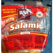 Bar S Cotto Salami: Calories, Nutrition Analysis & More | Fooducate