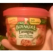 Chef Boyardee Lasagna, Pasta With Chunky Tomato & Meat Sauce: Calories ...