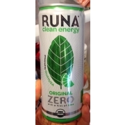 Runa Clean Energy, Original Zero With A Hint Of Lime: Calories ...