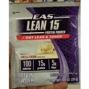 EAS Lean 15, Protein Powder, Vanilla Cream: Calories, Nutrition ...