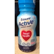 Ensure Active Nutrition Shake, Vanilla: Calories, Nutrition Analysis ...