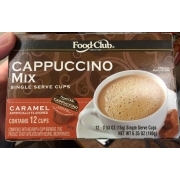Food Club Cappuccino Mix, Caramel Artificially Flavored: Calories ...