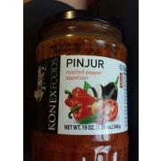 Konex Foods Pinjur Roasted Pepper Appetizer, Spicy: Calories, Nutrition ...