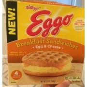 Eggo Breakfast Sandwiches Egg And Cheese: Calories, Nutrition Analysis ...
