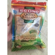 Econo Queso Rallado, Shredded Cheese: Calories, Nutrition Analysis ...