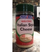 Price Rite Cheese, Grated, Italian Style: Calories, Nutrition Analysis ...