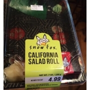 Snow Fox California Salad Roll: Calories, Nutrition Analysis & More ...