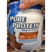 Pure Protein Daily Fit Powder, Rich Chocolate, Dietary Supplement ...