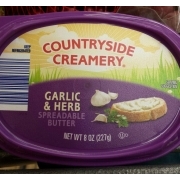 Countryside Creamery Garlic & Herb Spreadable Butter: Calories ...
