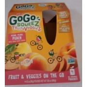 Materne GoGo Squeez Fruit And Veggiez, Apple Peach Sweet Potato ...