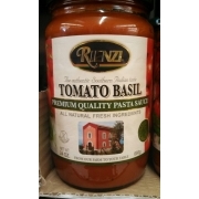 Rienzi Premium Quality Pasta Sauce, Tomato Basil: Calories, Nutrition ...