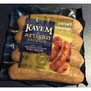 Kayem Artisan Sweet Sausage: Calories, Nutrition Analysis & More ...