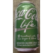 Coca-Cola Life Coca Cola Life 12 oz can: Calories, Nutrition Analysis ...