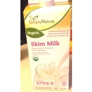 Simply Nature Organic Skim Milk: Calories, Nutrition Analysis & More ...