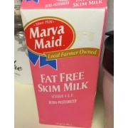 Marva Maid Fat Free Skim Milk: Calories, Nutrition Analysis & More ...