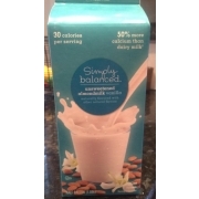 Simply Balanced Unsweetened Almondmilk, Vanilla: Calories, Nutrition ...
