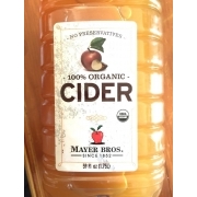Mayer Bros 100% Organic Cider: Calories, Nutrition Analysis & More ...