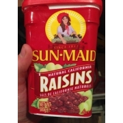 Sun-Maid Natural California Raisins: Calories, Nutrition Analysis ...