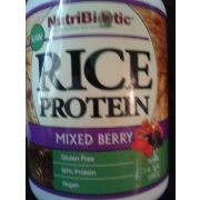 NutriBiotic Protein Powder, Rice, Mixed Berry: Calories, Nutrition ...