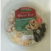 Safeway Farms Tortilla Wrap Kit, Turkey Avocado Ranch: Calories ...