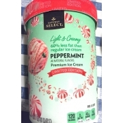 Safeway Select Light & Creamy, Peppermint, Premium Ice Cream: Calories ...