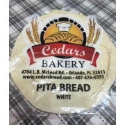 Cedars Bakery Pita Bread: Calories, Nutrition Analysis & More | Fooducate