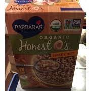 BARBARA'S Organic Honest O's Cereal, Honey Nut: Calories, Nutrition ...