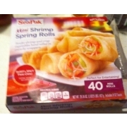 Sea Pak Mini Shrimp Spring Rolls: Calories, Nutrition Analysis & More ...
