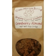 Crazy Monkey Baking Granola Cookie Crunch, Cranberry Almond: Calories ...