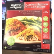 Trident Seafoods Alaskan Salmon, Dinner Fillets: Calories, Nutrition ...