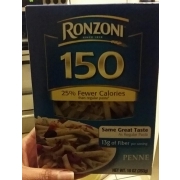 Ronzoni Penne, 25% Fewer Calories Than Regular Pasta: Calories ...