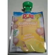 Dole Fruit Squish'ems! Squeezable Fruit Pouch, Apple Banana: Calories ...