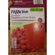 Fit & Active All Natural Raspberry Fruit Strips With Other Natural ...