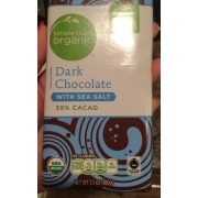 Simple Truth Organic Dark Chocolate With Sea Salt: Calories, Nutrition ...
