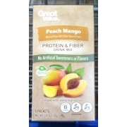 Great Value Peach Mango, Protein Fiber Drink Mix, Made With Stevia Leaf ...
