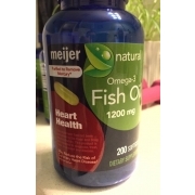 Meijer Fish Oil, Dietary Supplement: Calories, Nutrition Analysis ...