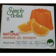 Simply Delish Natural Orange Jel Dessert: Calories, Nutrition Analysis ...