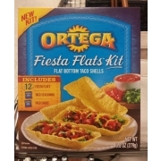 Ortega Fiesta Flats Kit, Flat Bottom Taco Shells: Calories, Nutrition ...