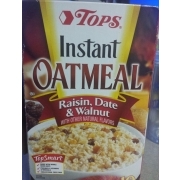 Tops Instant Oatmeal, Raisin, Date And Walnut: Calories, Nutrition ...