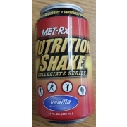 Met-Rx Nutrition Shake, Collegiate Series, Vanilla: Calories, Nutrition ...