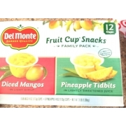 Del Monte Fruit Cup Snacks, Variety Pack: Calories, Nutrition Analysis ...