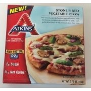Atkins Stone Fired Vegetable Pizza: Calories, Nutrition Analysis & More ...