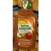 Tropicana Farmstand 100% Fruit & Vegetable Juice, Apple Blend: Calories ...