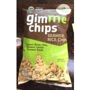 Gimme Chips Seaweed Rice Chips, Wasabi: Calories, Nutrition Analysis ...